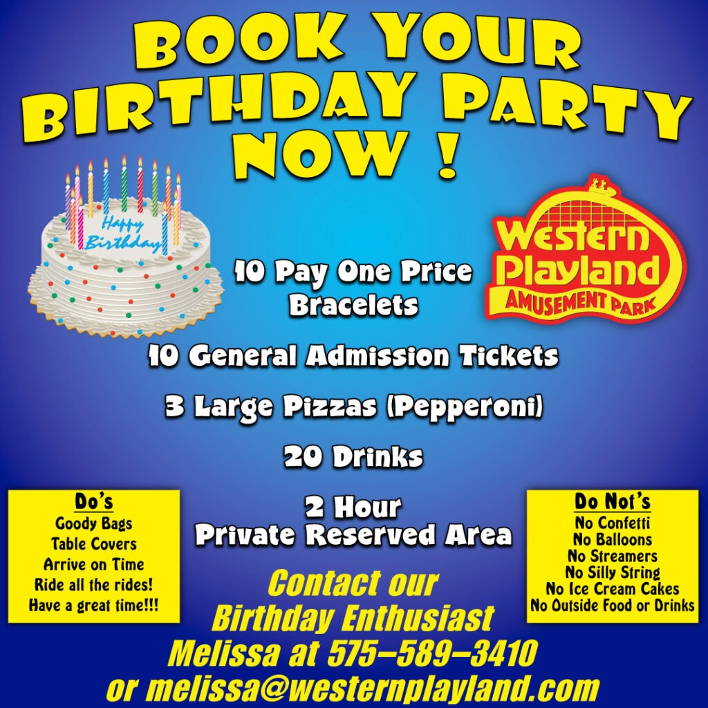 Amusement Park Birthday Parties | Western Playland