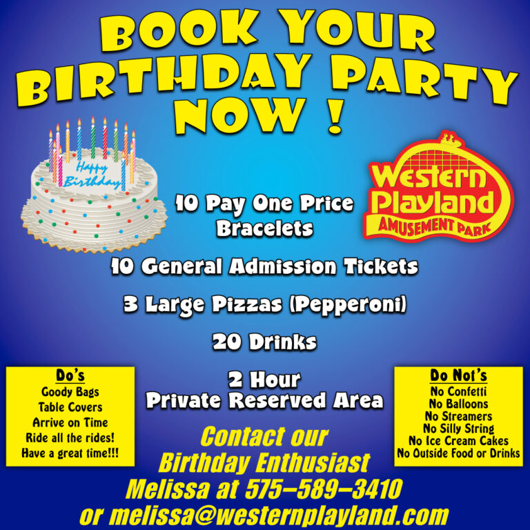 Amusement Park Birthday Parties | Western Playland